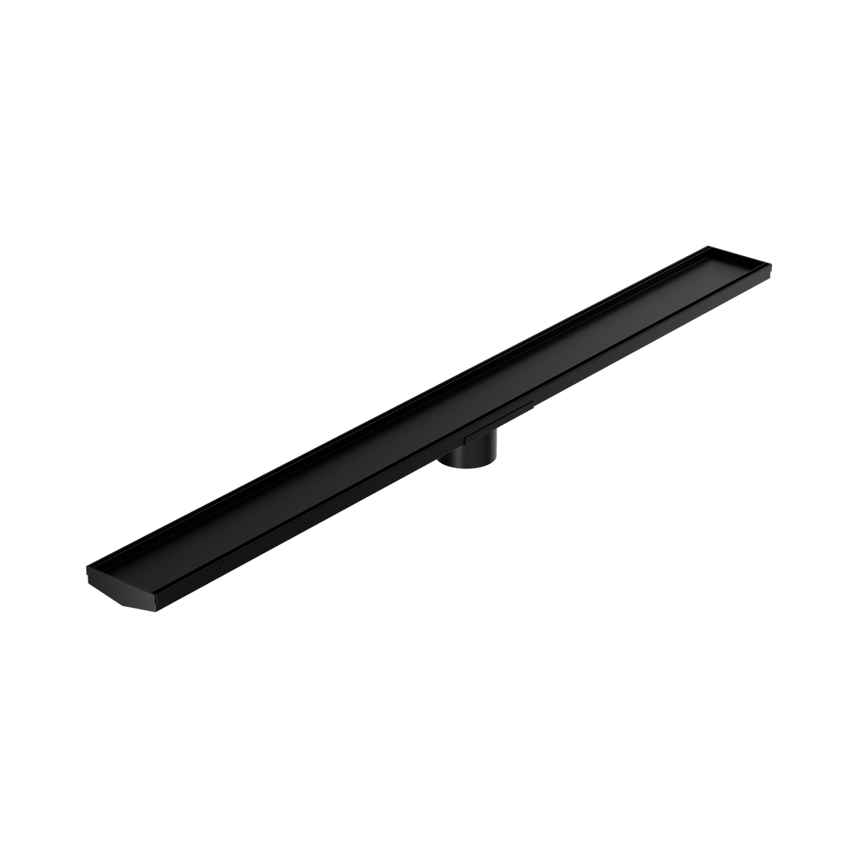 Tile Insert V Channel 1200x106mm Floor Grate 80mm Outlet Matt Black ...
